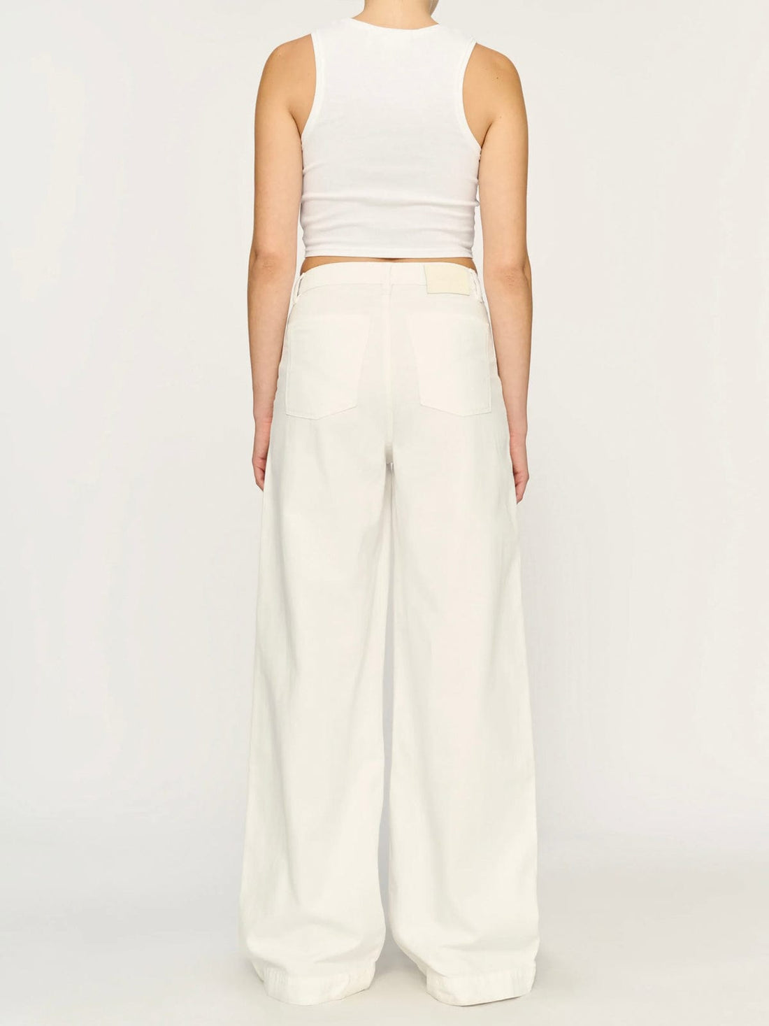 Zoe Wide Leg Jean - White – Iris Lifestyle
